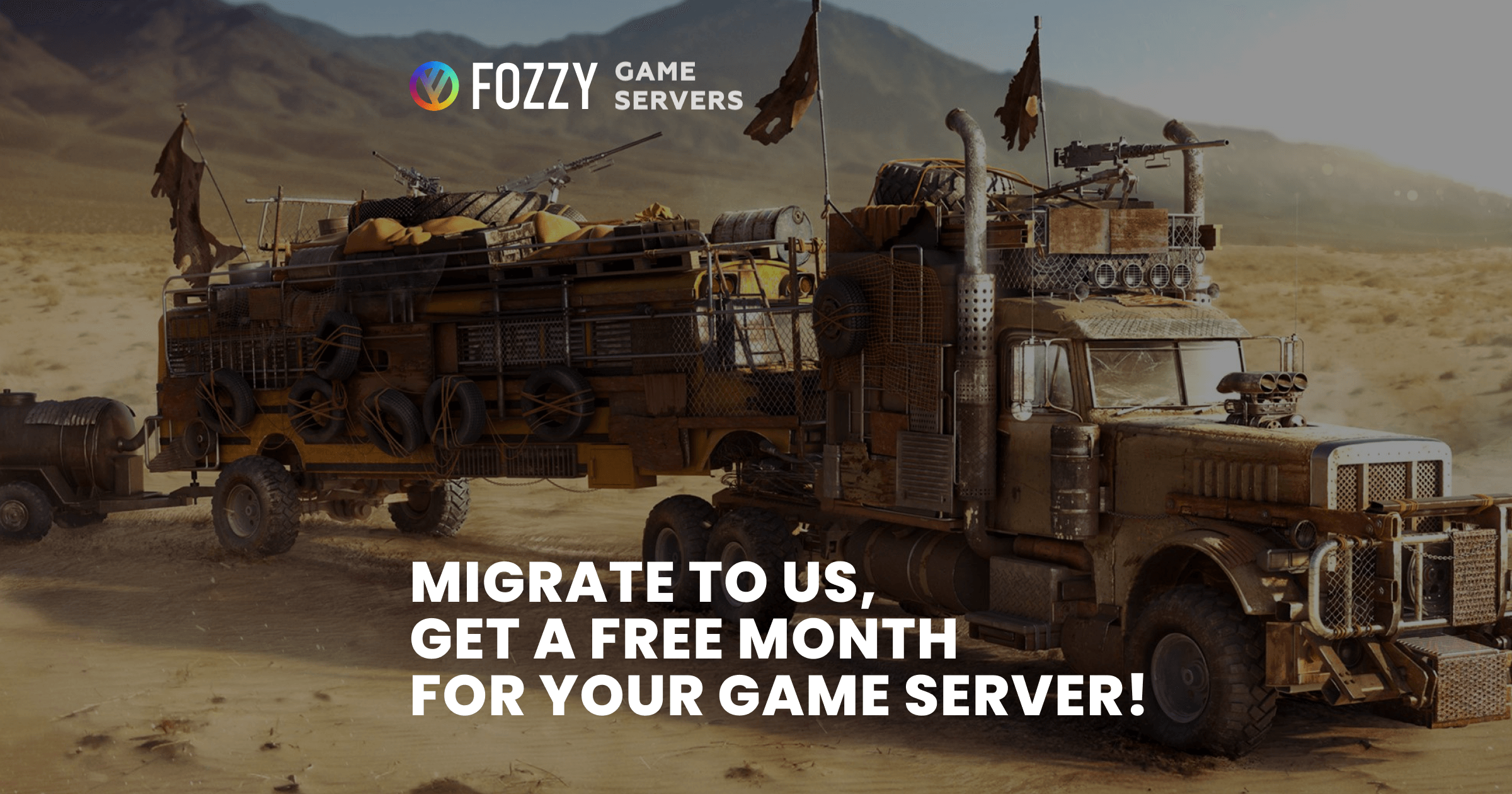 Get extra free month of Game Server Hosting for migrating to us